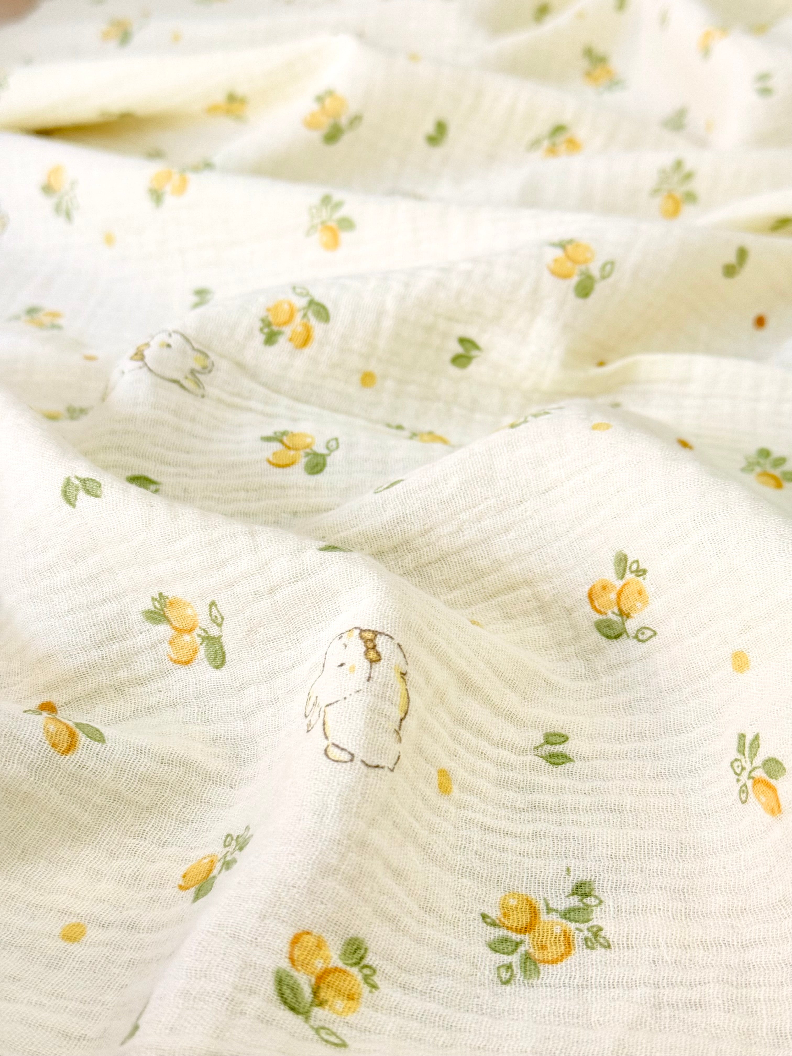Muselina Lemon Rabbit – Confecciones Tere Arellano